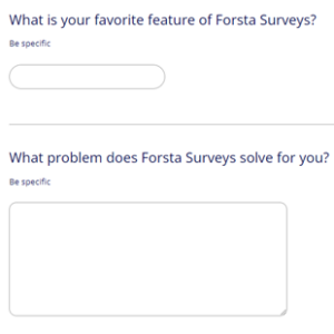 Surveys – Forsta Demo